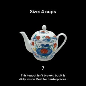 DECORATIVE Vintage Teapots | Bulk Teapots | Mismatched Tea Ware | Tea ...
