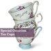 Flower of the Month Tea Cups Birthday Tea Cups Birthday Gifts for Mom ...
