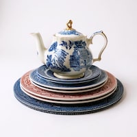 Churchill Blue Willow Pattern Dinner Plate - Etsy