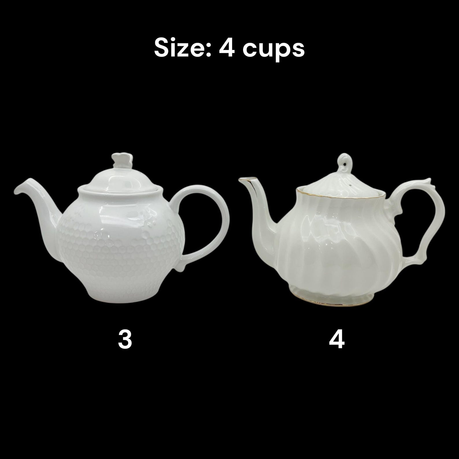 WHITE Teapots | Bulk Teapots | Used/vintage | Mismatched Tea Ware | Tea ...