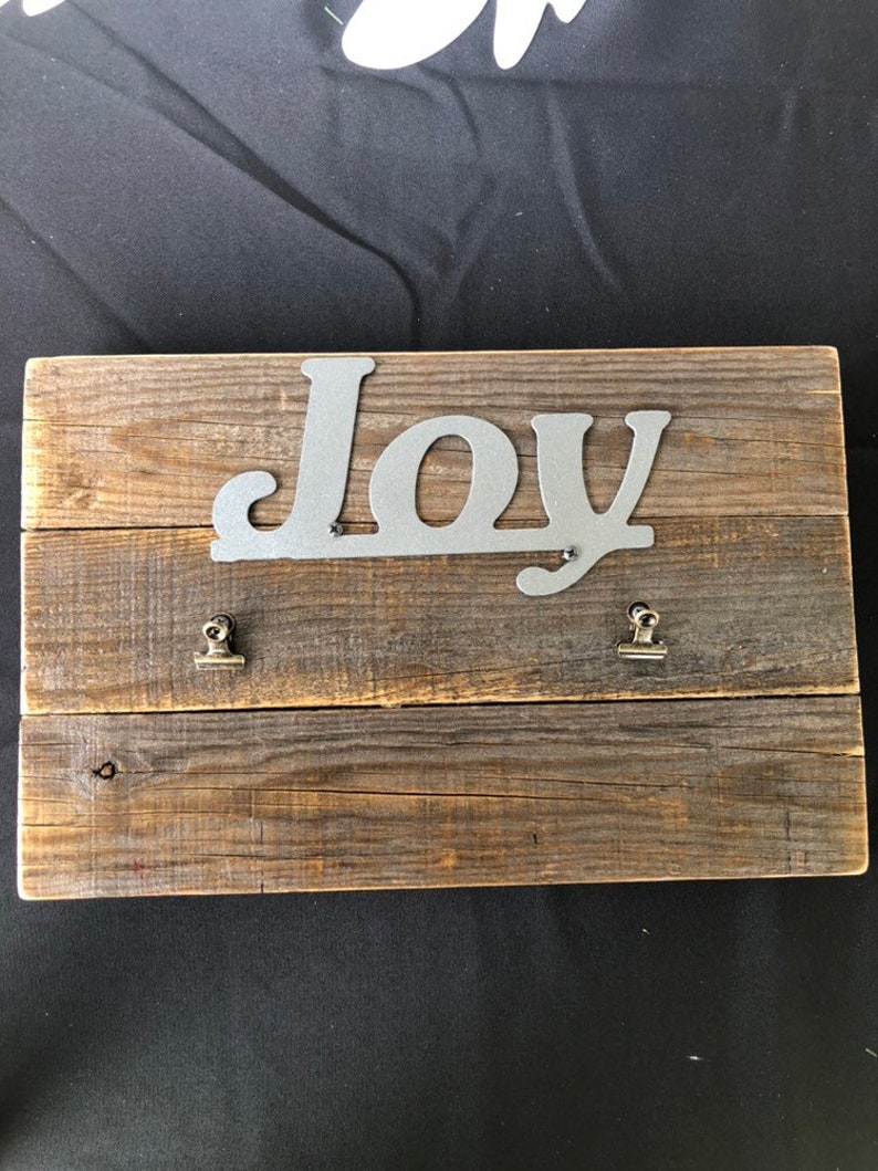 Joy Wood Decor Task list To do list holder Pallet Wood | Etsy