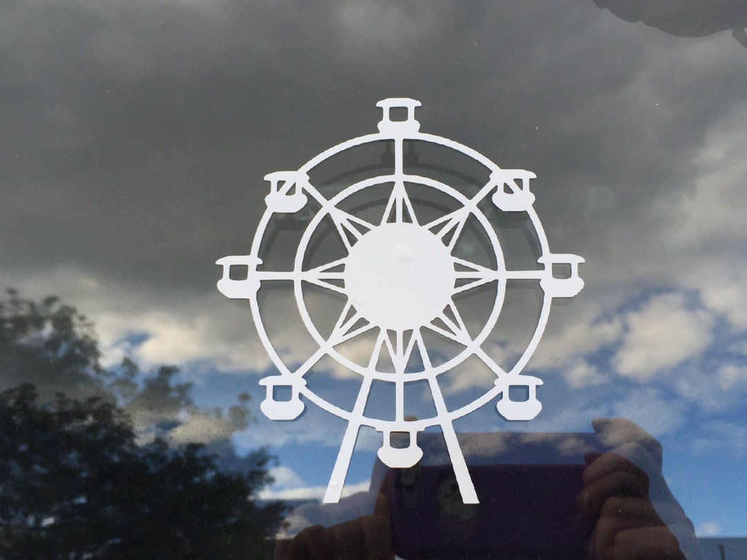 Carnival, Ferris Wheel, Ride Vinyl Decal, Car Decal, Cup Decal ...