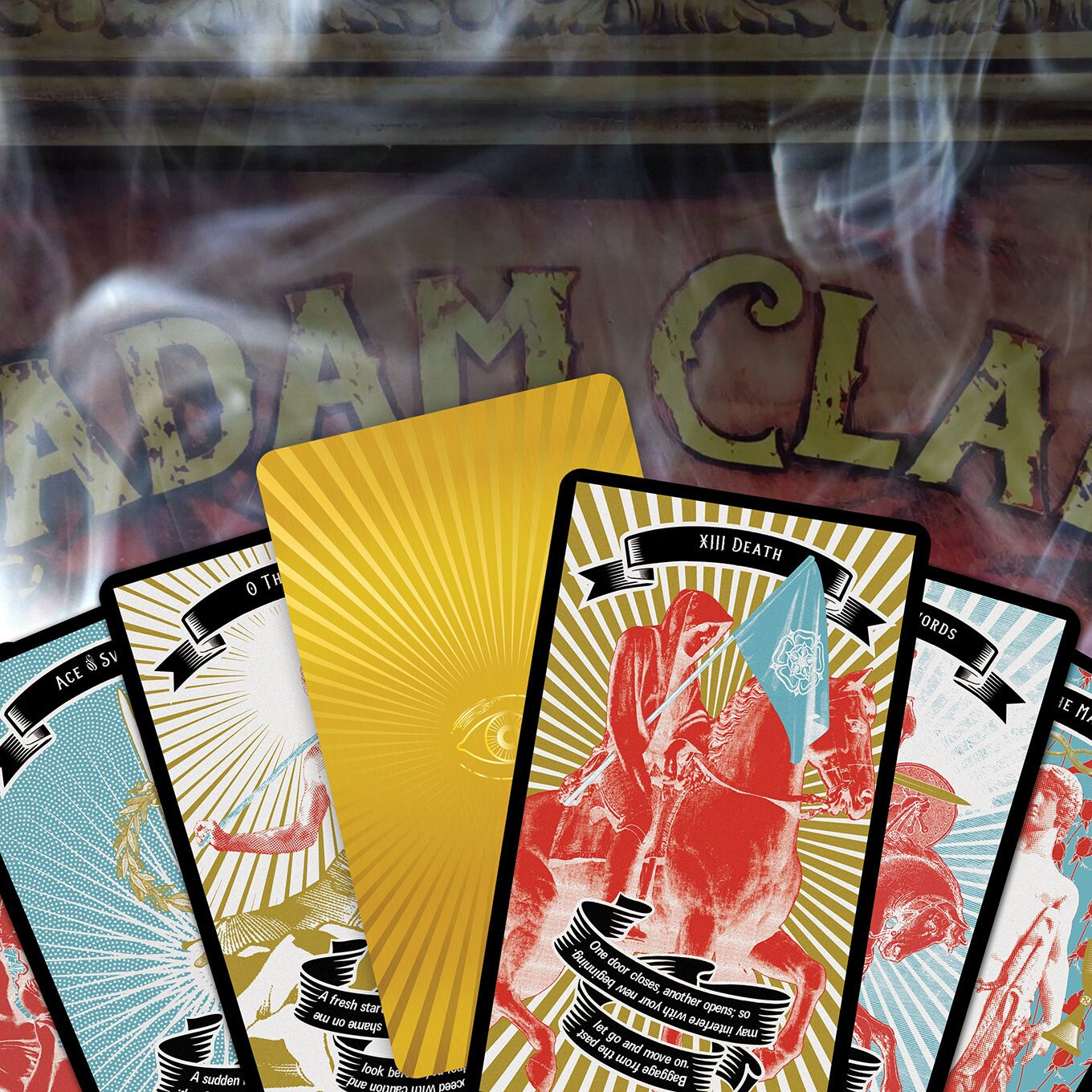 Madam Clara Sees All Fortune Teller Tarot Card Deck 4th Ed + Pouch ...