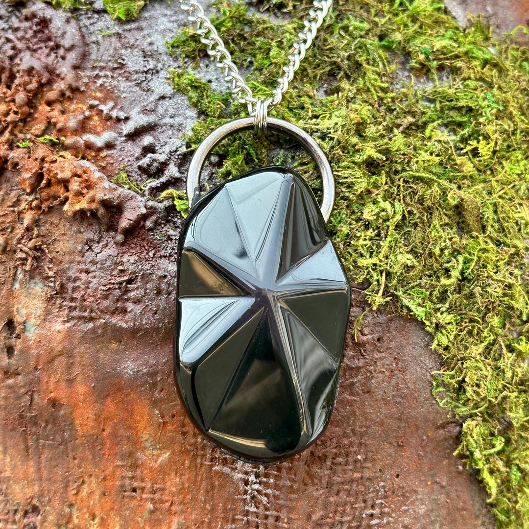 Handmade Artisan Star Rainbox Obsidian Pendant - Etsy