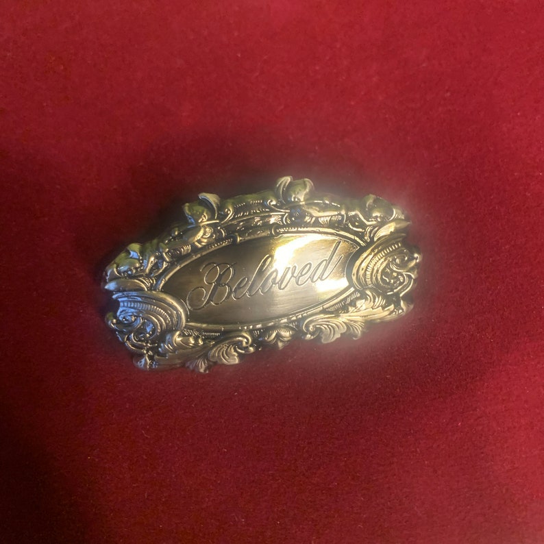 Funerary beloved Memorial Casket-plate Lapel Pin - Etsy