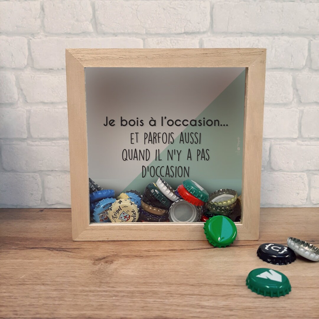 Beer Capsule Frame Friends Original Man Gift Idea Fathers' Party ...