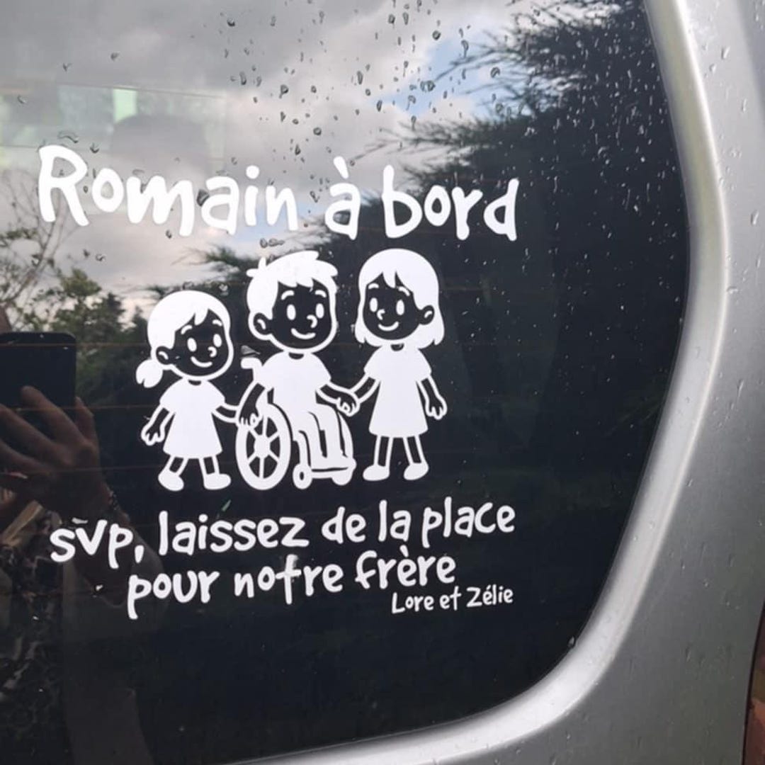 Disability Sticker - PMR Car Sticker - Wheelchair - Personalized Child ...