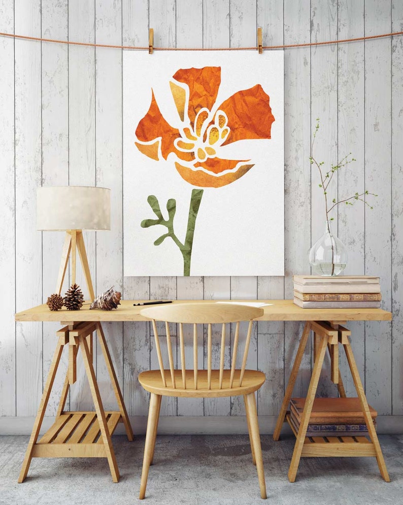 Instant Download Printable Flower Art Wall Print Wall Art - Etsy