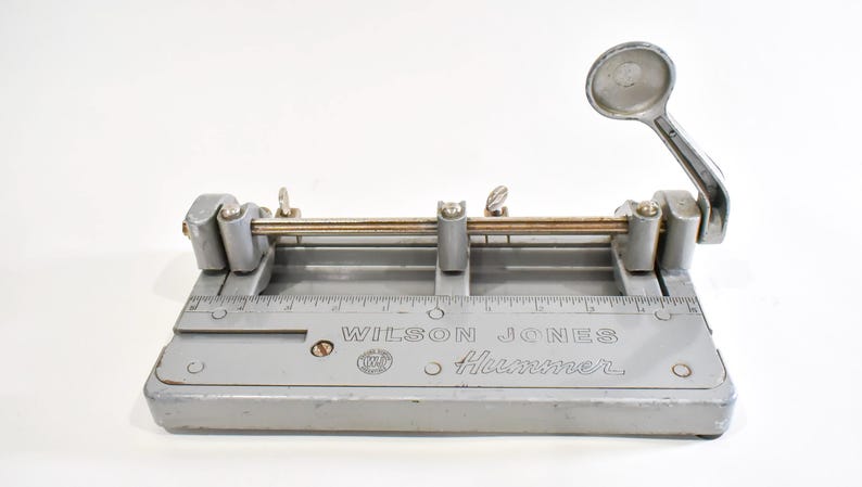 Vintage Wilson Jones Hummer Three-hole Punch, Industrial Heavy Duty ...