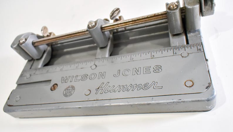 Vintage Wilson Jones Hummer Three-hole Punch, Industrial Heavy Duty ...