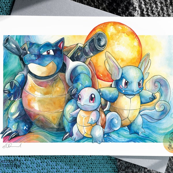 Blastoise Print - Etsy