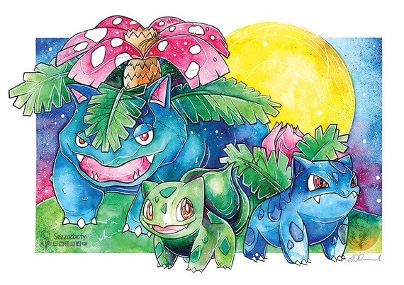 Bulbasaur Ivysaur Venusaur Drawing