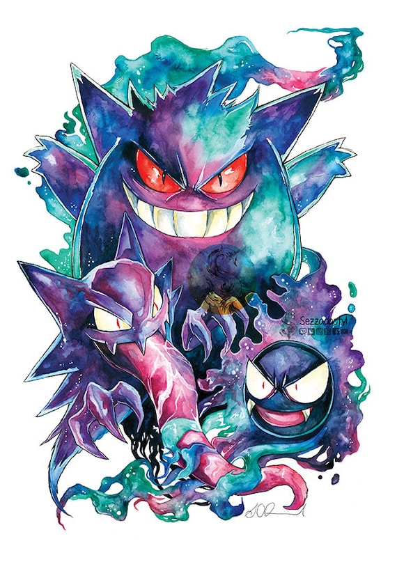 Gastly Haunter And Gengar