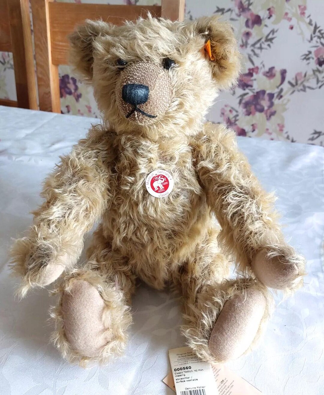 Steiff Classic Teddy Bear 42 Cm With Growler and Labels Attached 000560 ...