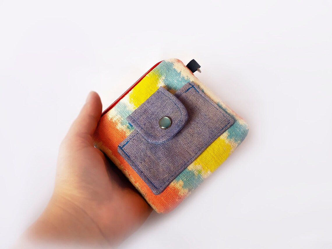 Designer Coin Purse With Card Pocket - Etsy