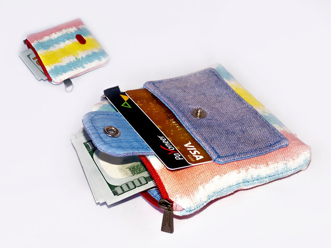 Designer Coin Purse With Card Pocket - Etsy