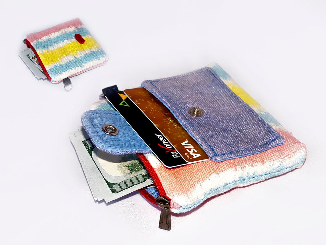Designer Coin Purse With Card Pocket - Etsy
