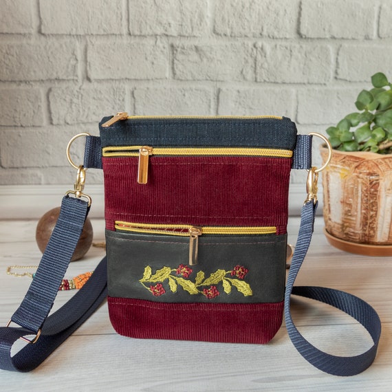 Sac de téléphone cellulaire Crossbody avec trois fermeture | Etsy