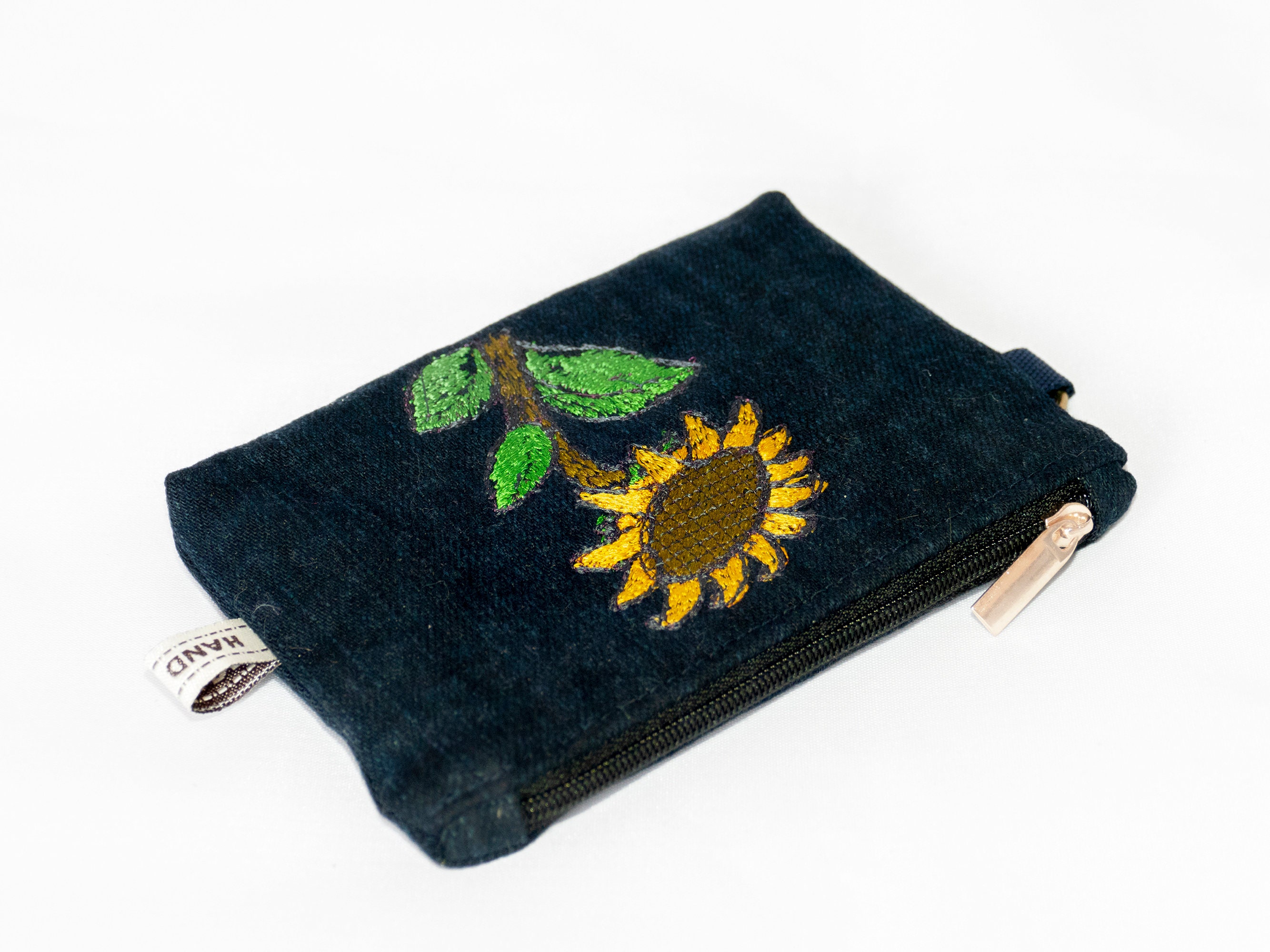 Sunflower Coin Purse Zipper for Women Embroidery Coin Pouch | Etsy
