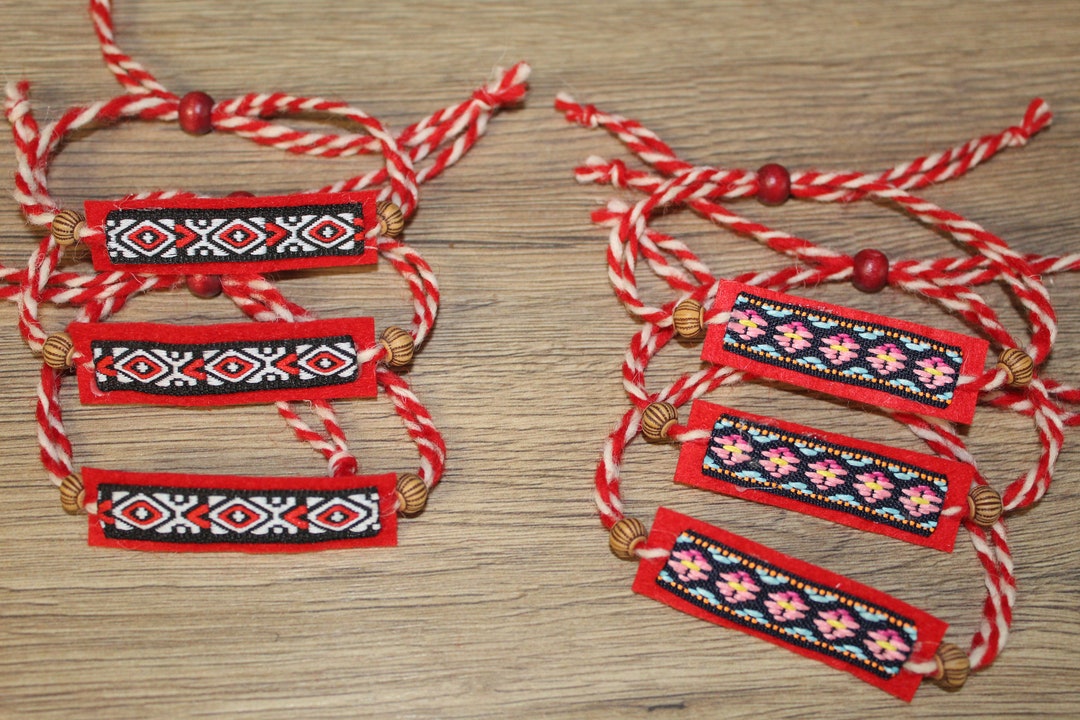 5 Pieces Martenitsas, Handmade Martenitsas, Martenitsas From Bulgaria ...