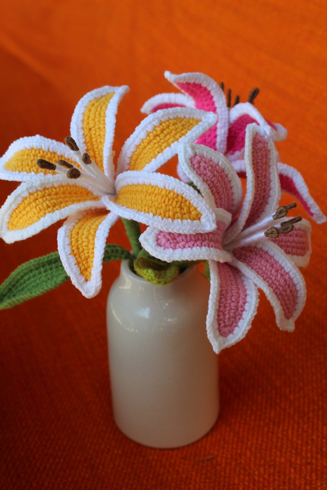 Crochet Lilies, Crochet Flowers, Handmade Flowers, Crochet Flower ...