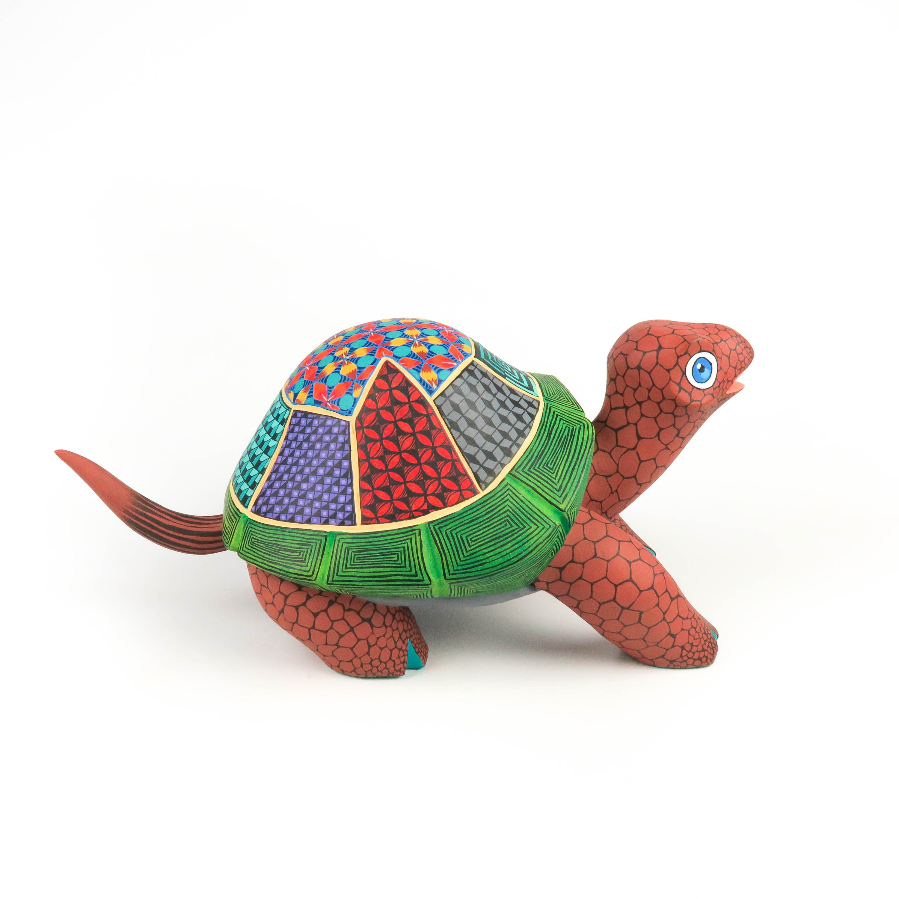 Large Turtle Oaxacan Alebrije Wood Carving Mexican Folk Art | Etsy
