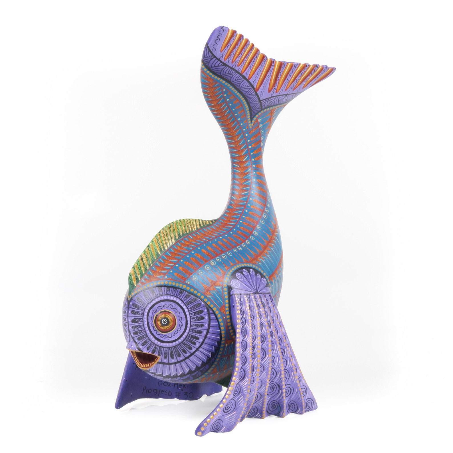 Masterpiece Fish Oaxacan Alebrije Wood Carving Mexican Folk - Etsy