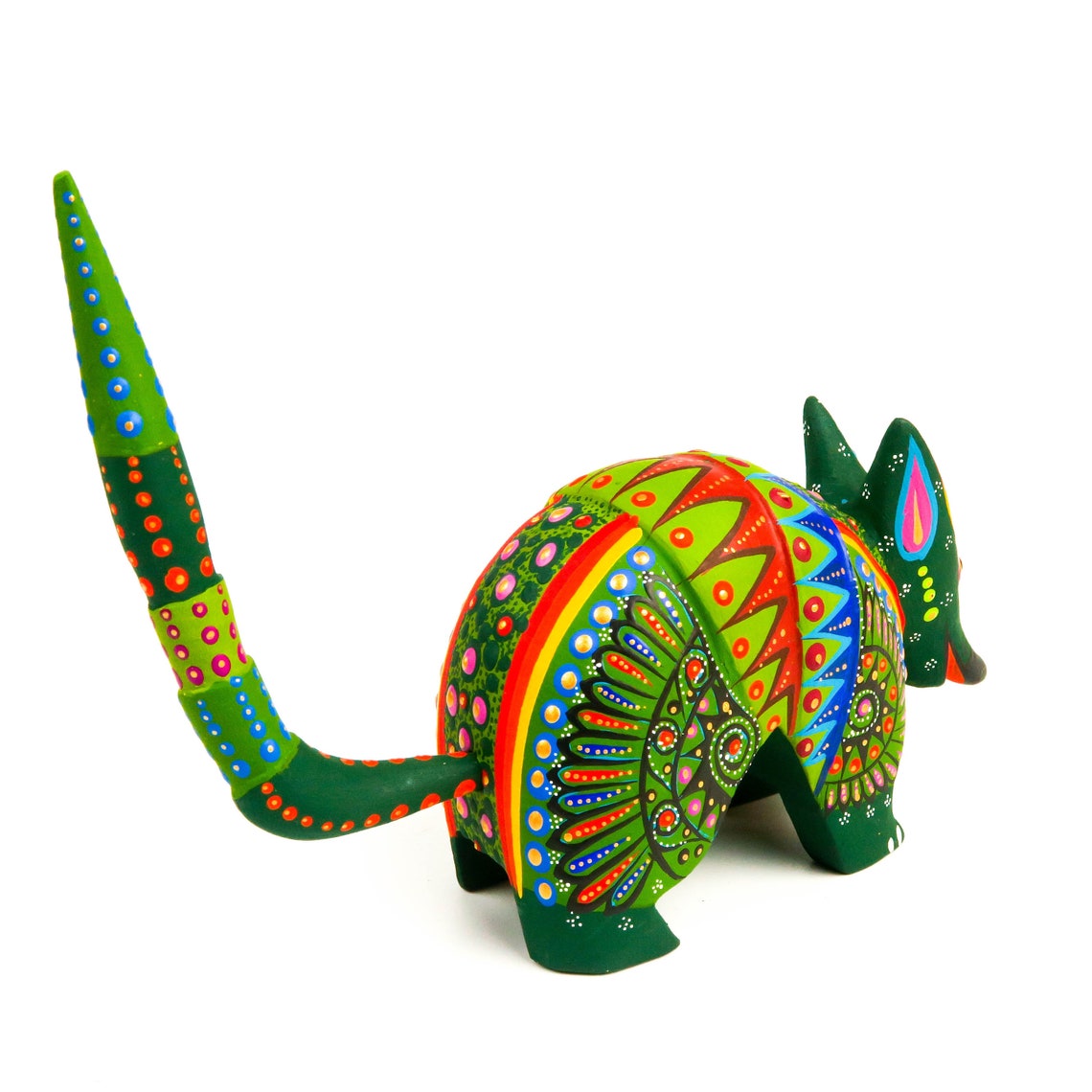 Green Armadillo Oaxacan Alebrije Wood Carving - Etsy