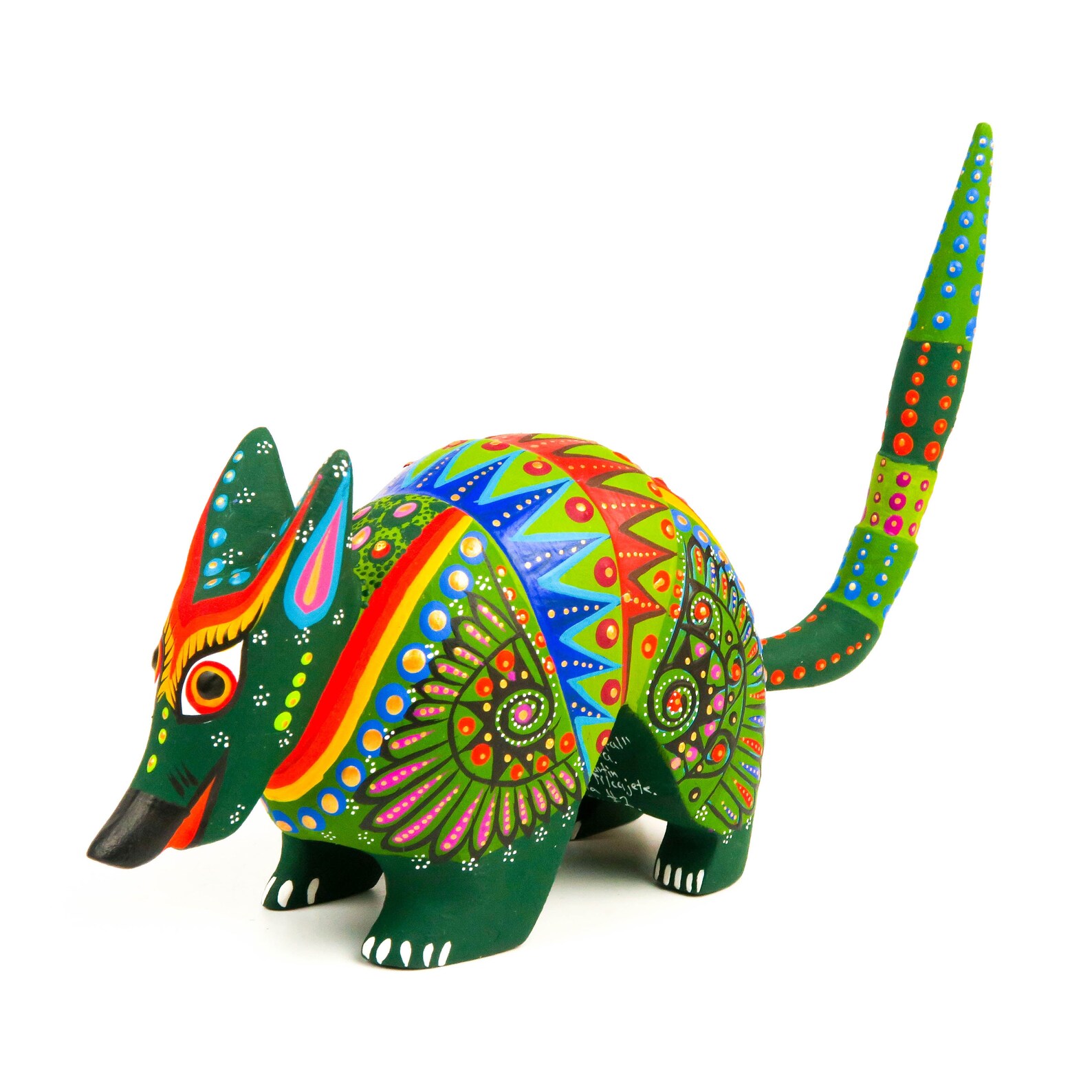 Green Armadillo Oaxacan Alebrije Wood Carving - Etsy