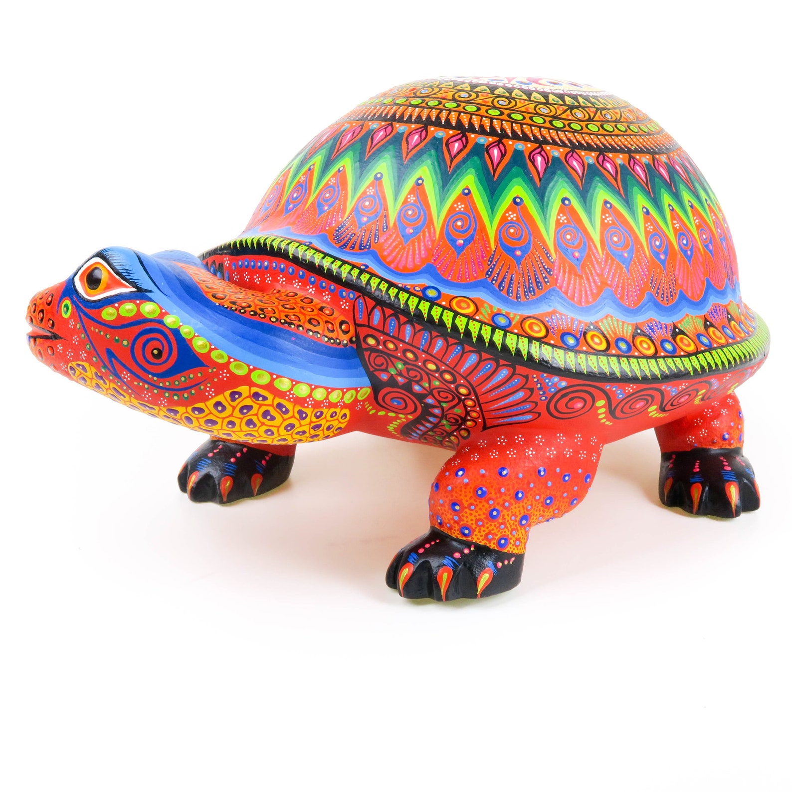 Turtle Oaxacan Alebrije Wood Carving Mexican Folk Art - Etsy