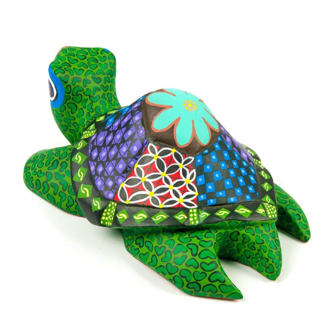 Turtle Oaxacan Alebrije Wood Carving Mexican Folk Art - Etsy