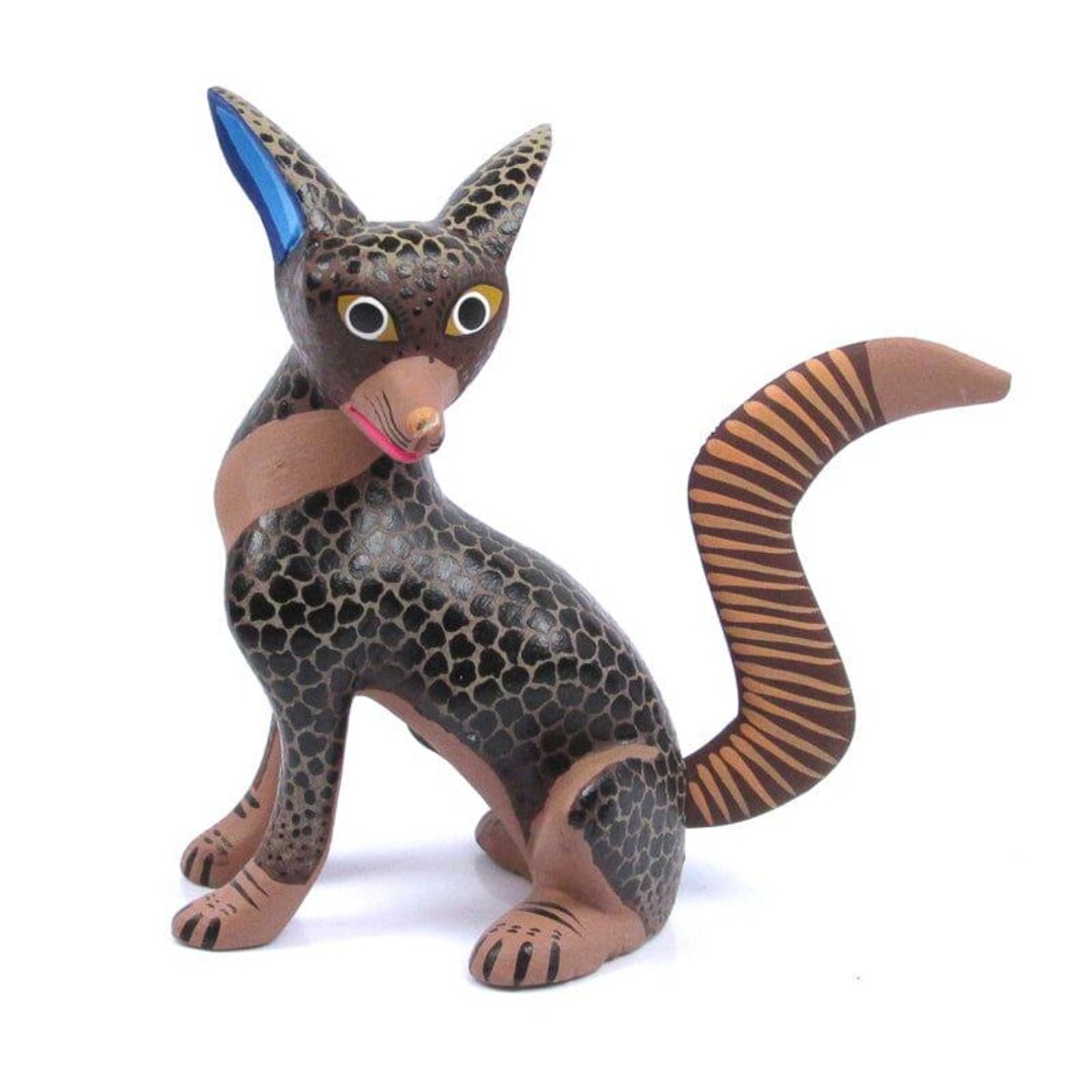 Spotted Fox - Oaxacan Alebrije Wood Carving - Etsy