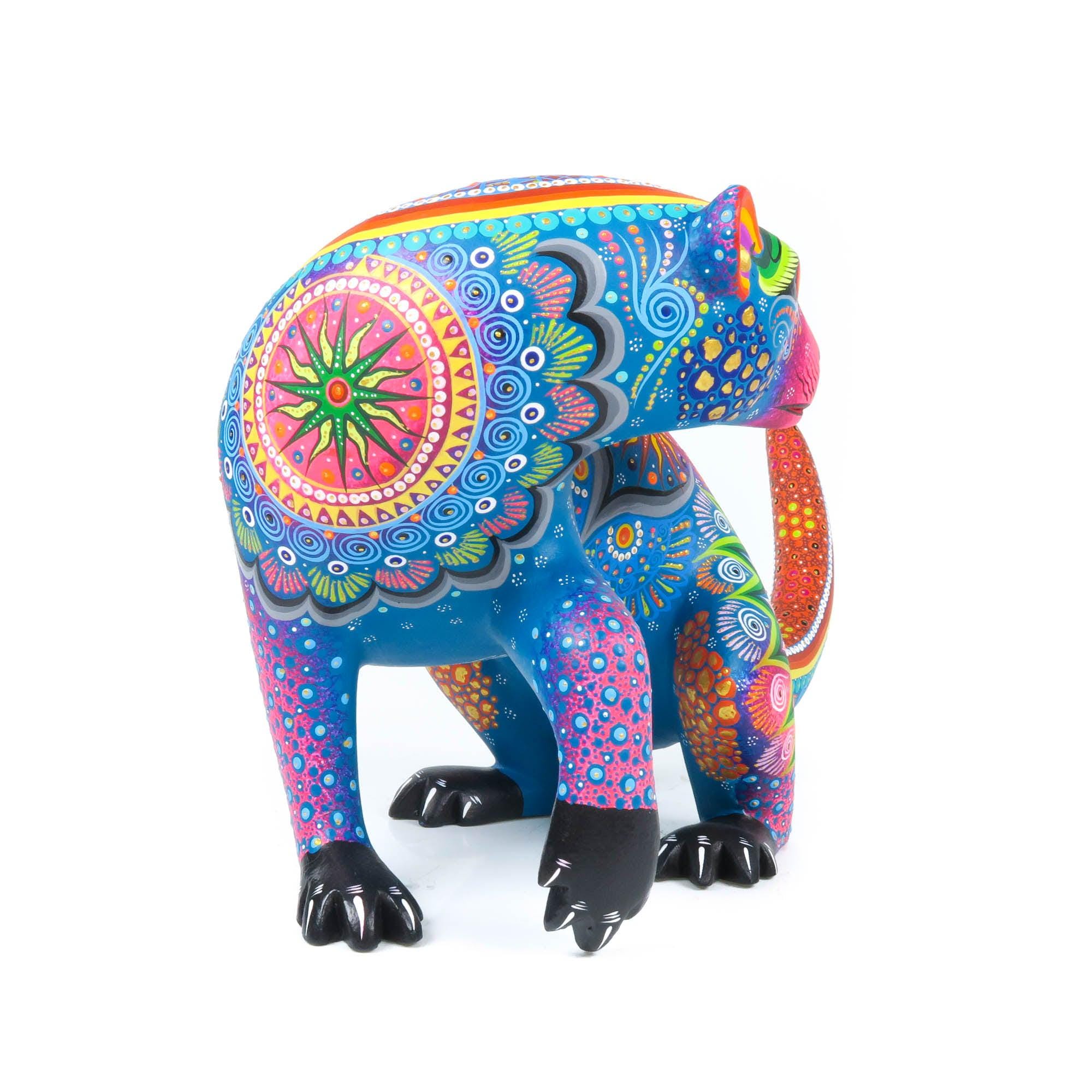 Blue Badger - Oaxacan Alebrije Wood Carving - Etsy