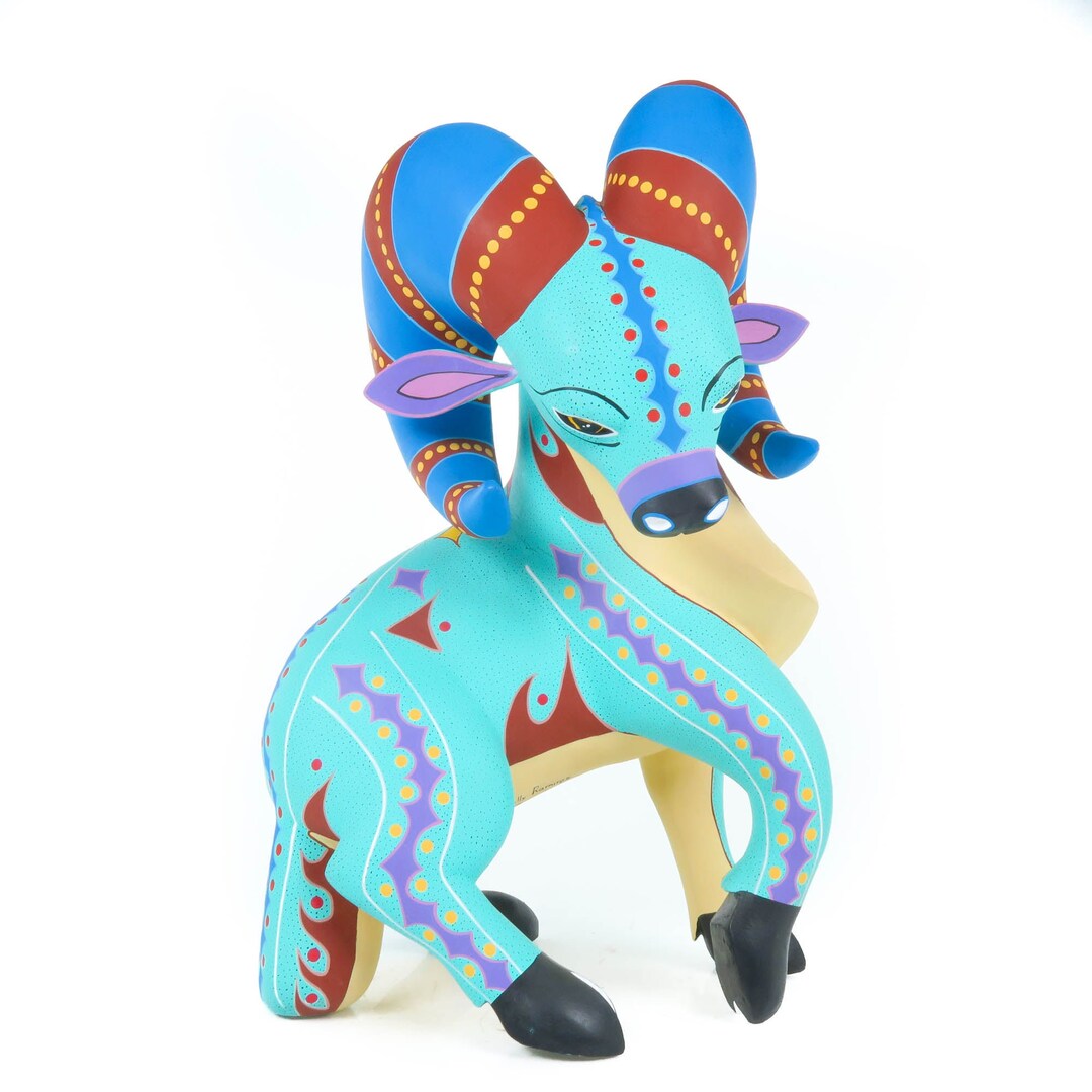 Beautiful Ram Oaxacan Alebrije Wood Carving Mexican Folk Art - Etsy