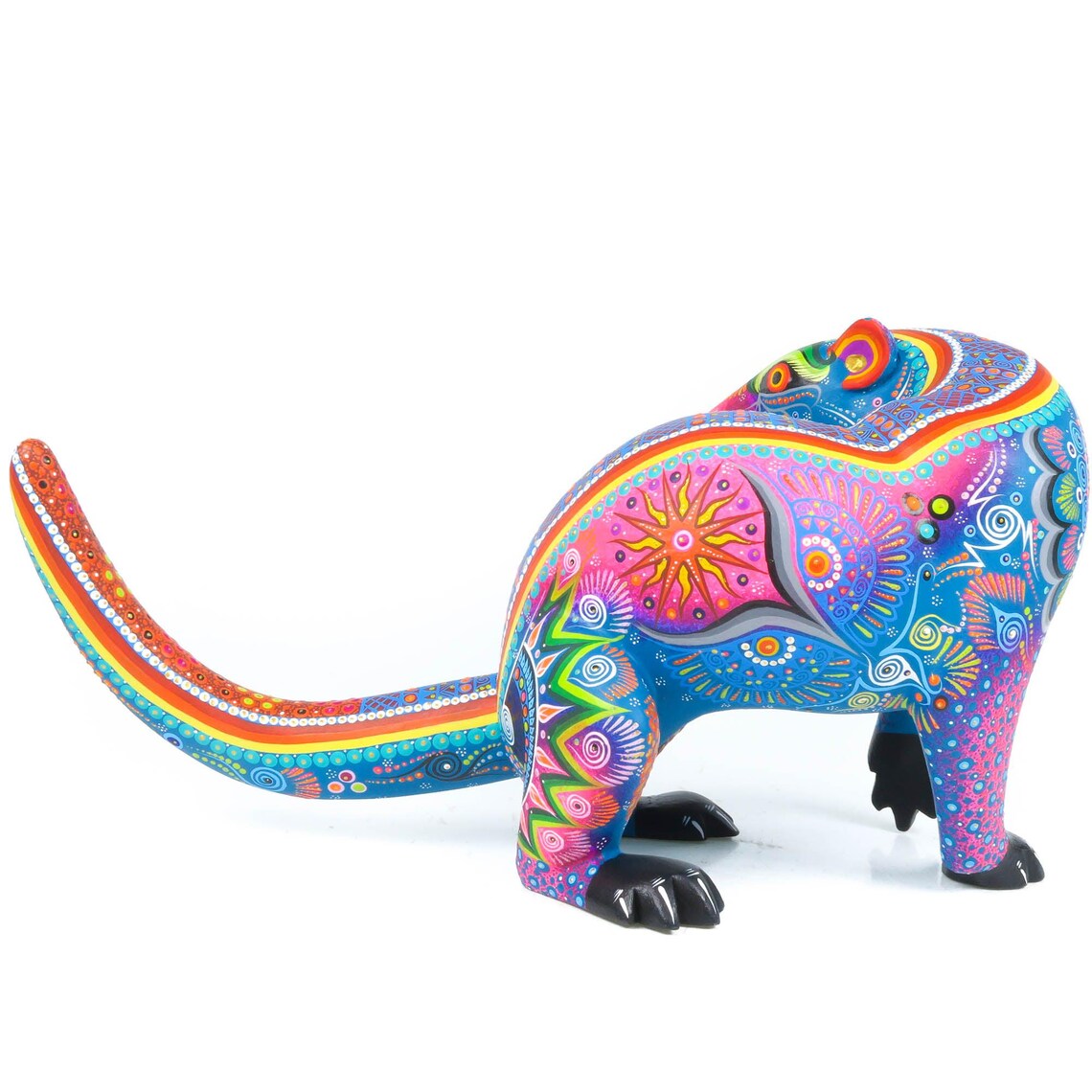 Blue Badger - Oaxacan Alebrije Wood Carving - Etsy