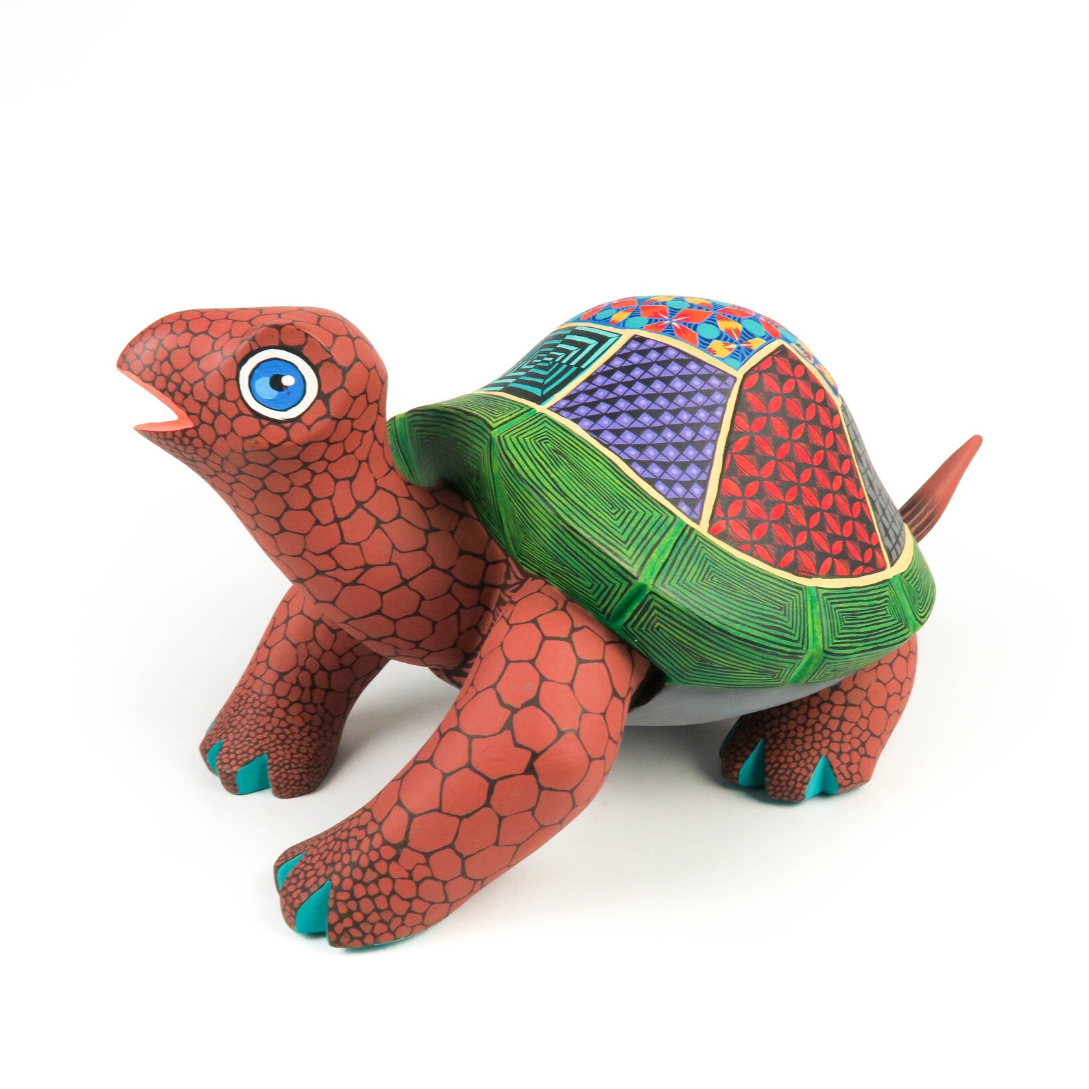 Large Turtle Oaxacan Alebrije Wood Carving Mexican Folk Art | Etsy