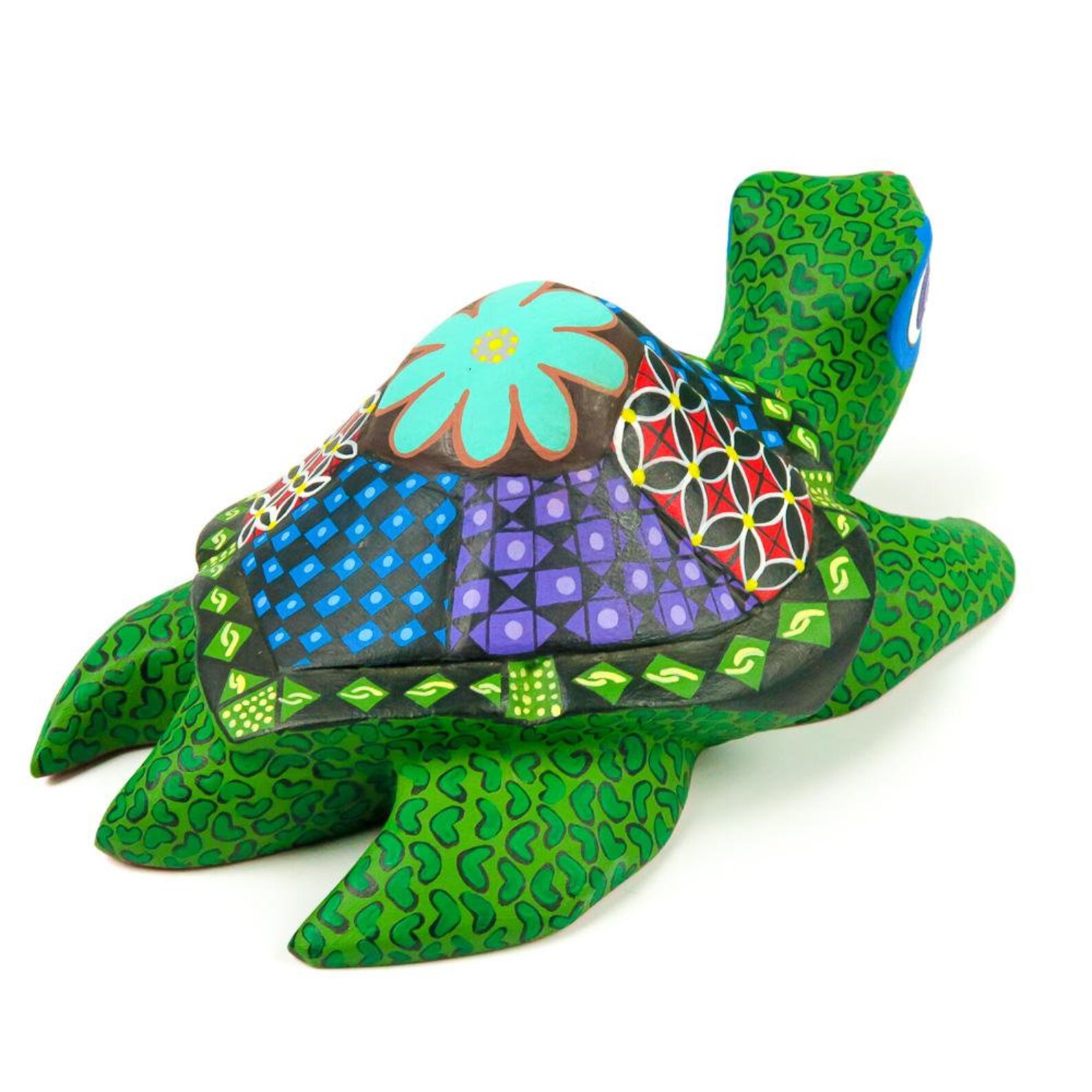 Turtle Oaxacan Alebrije Wood Carving Mexican Folk Art - Etsy