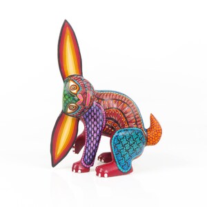 Cute Rabbit Oaxacan Alebrije Wood Carving Mexican Folk Art - Etsy