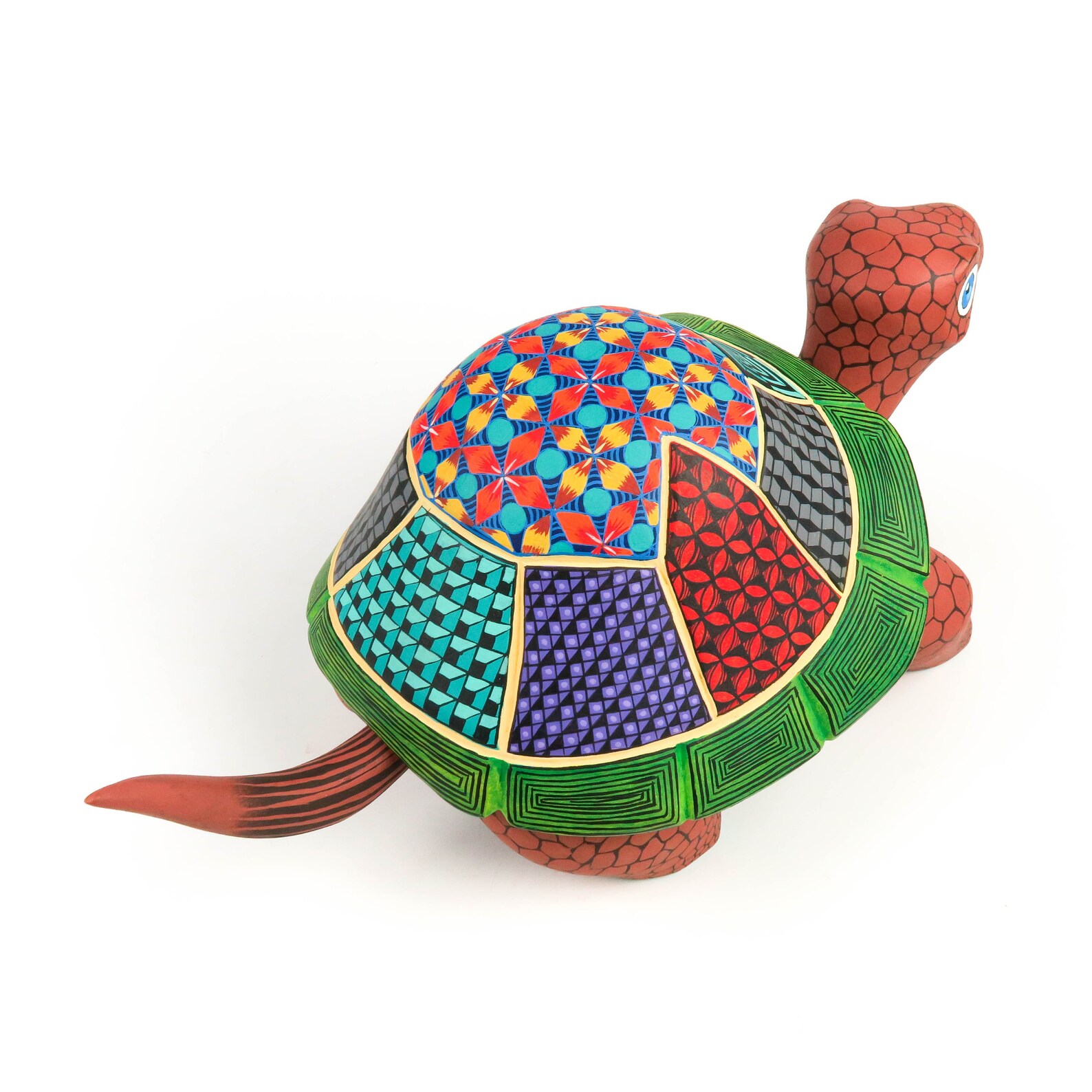 Large Turtle Oaxacan Alebrije Wood Carving Mexican Folk Art | Etsy