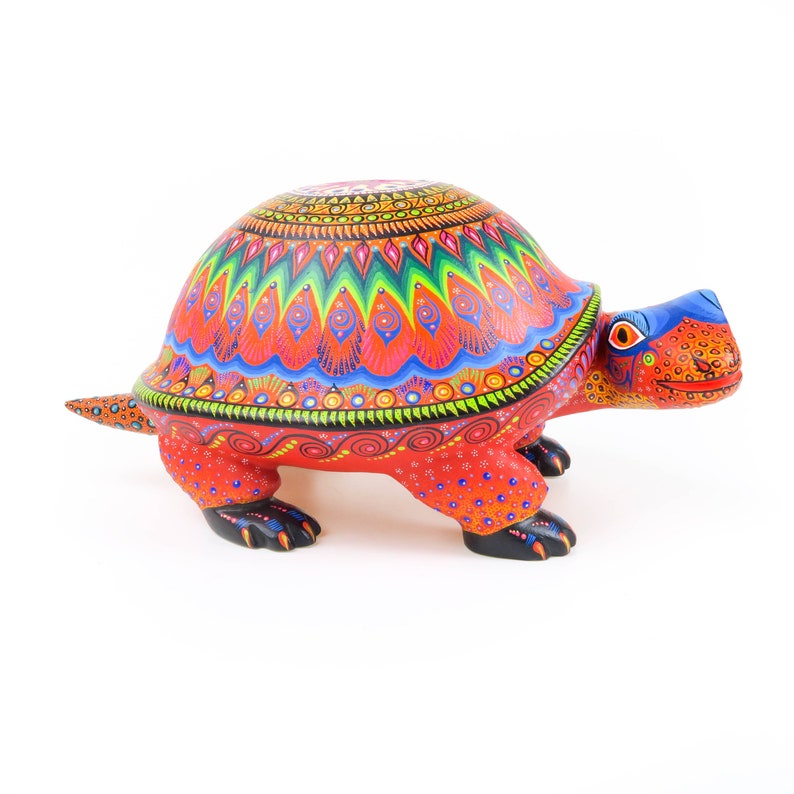 Turtle Oaxacan Alebrije Wood Carving Mexican Folk Art - Etsy