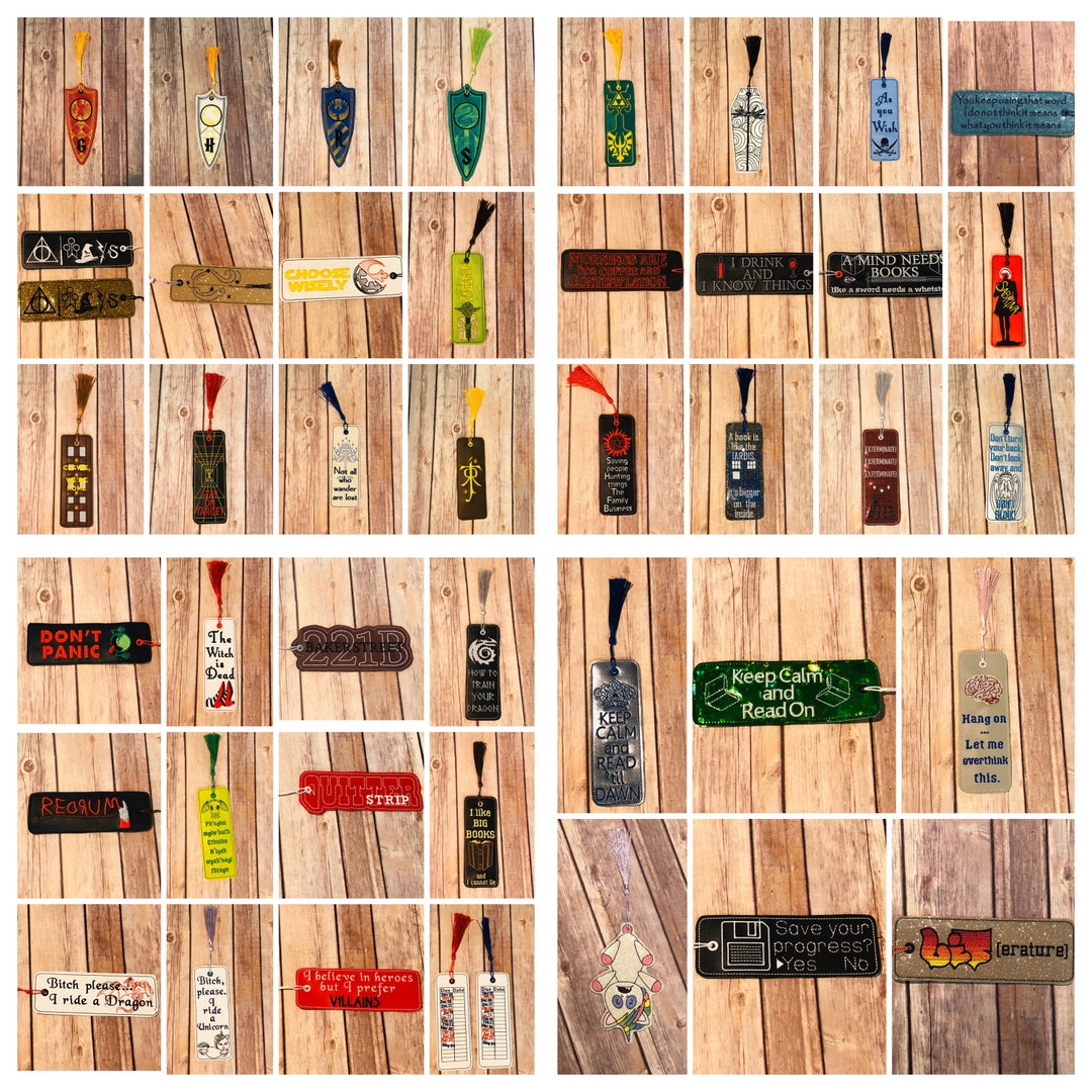 Geeky Bookmarks Choose Your Design Ready to Ship - Etsy