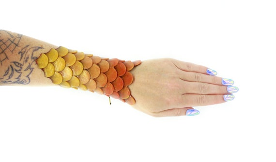 Mermaid Scale Bracers in Silicone Bracelet Jewel | Etsy