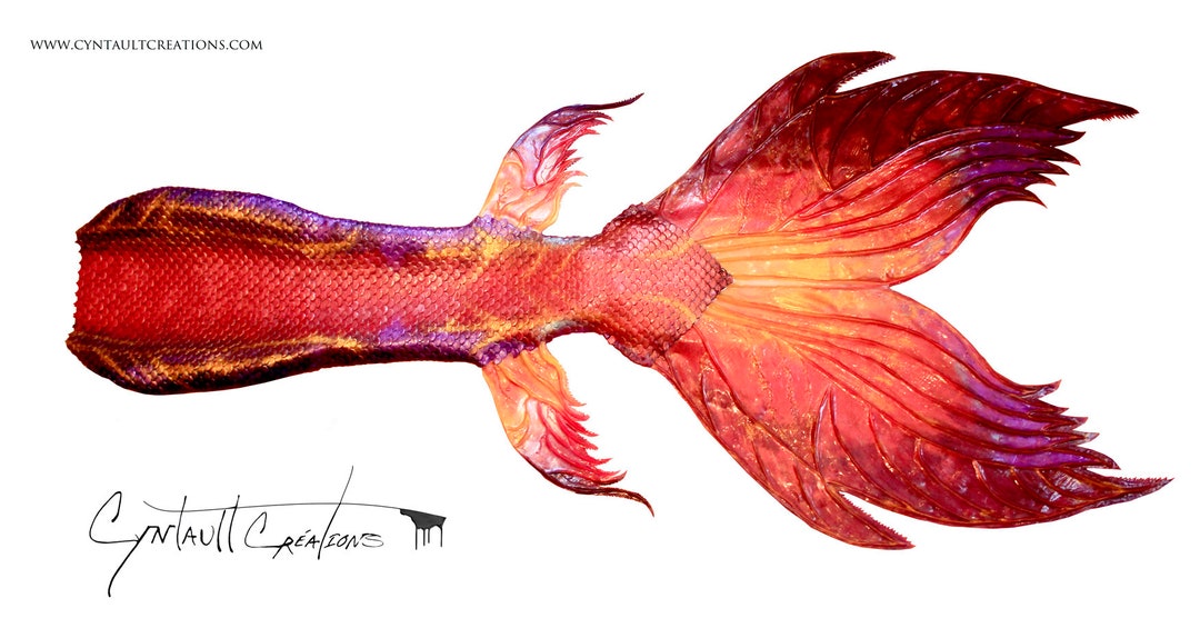 Mermaid Tail Completely in Silicone (dragon Skin, Skin Safe Grade ...