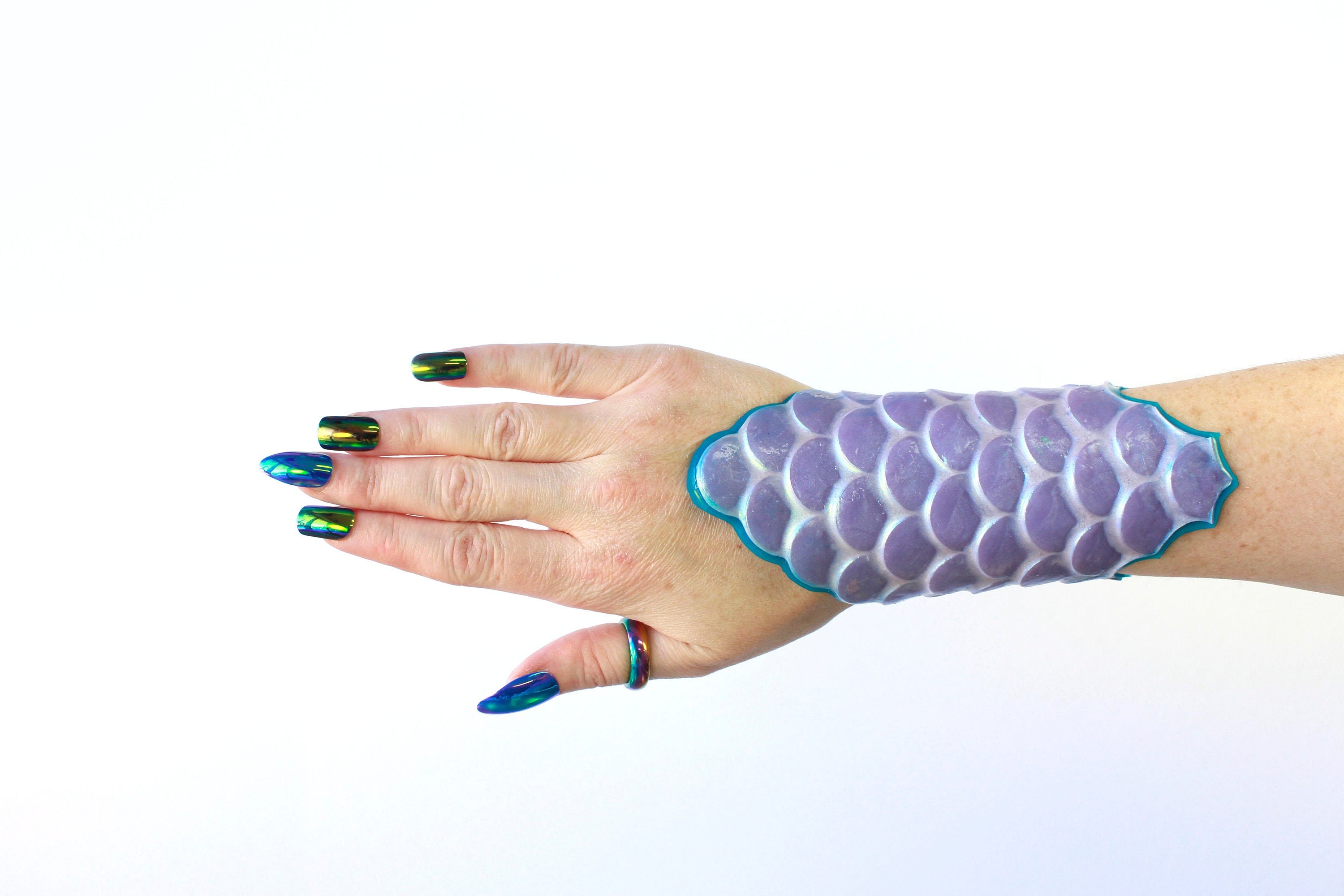Mermaid Scale Bracelet, Fish Scales, Silicone, Unicorn, Jewelry ...