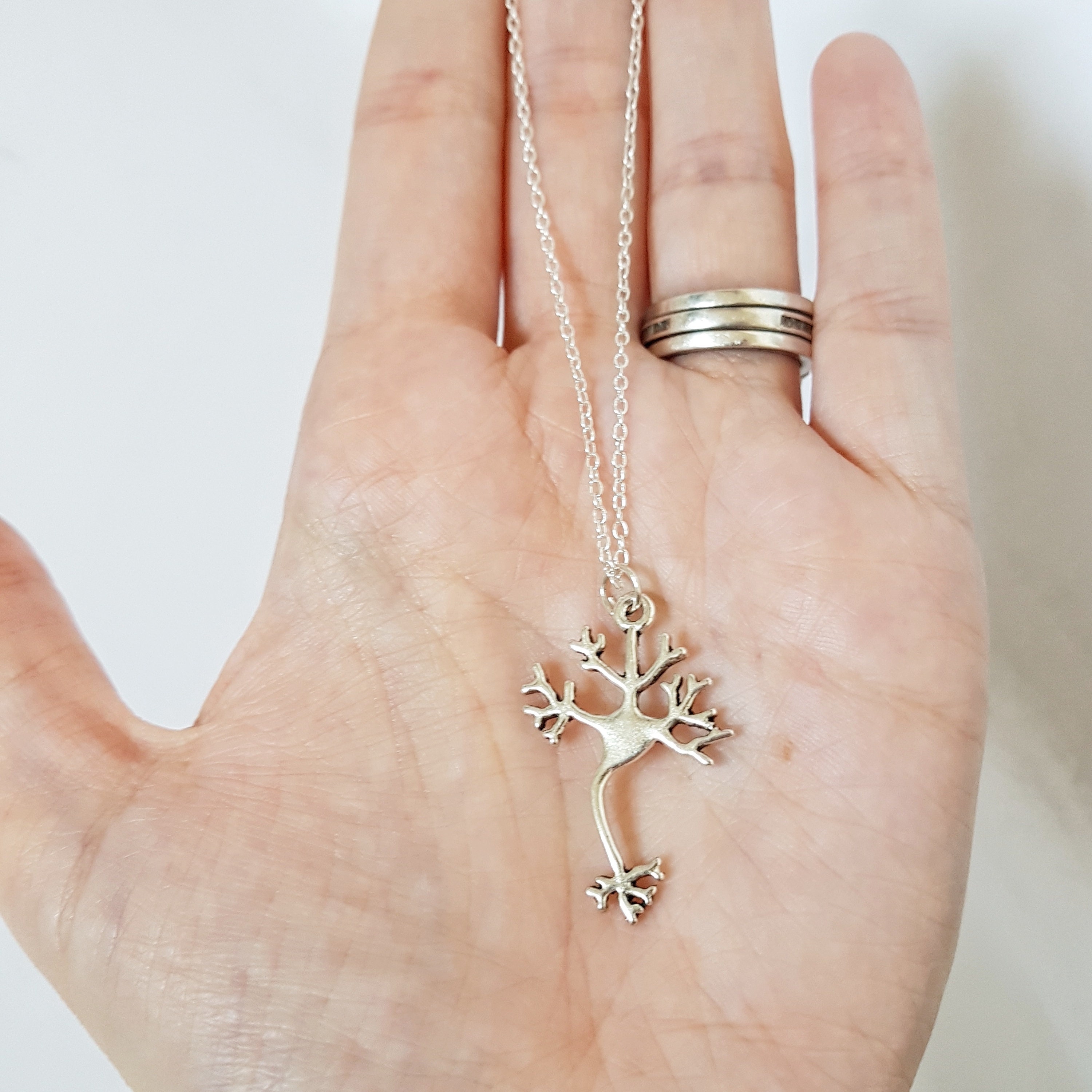 Silver Science Nature Necklaces Anatomy Morbid Jewellery | Etsy