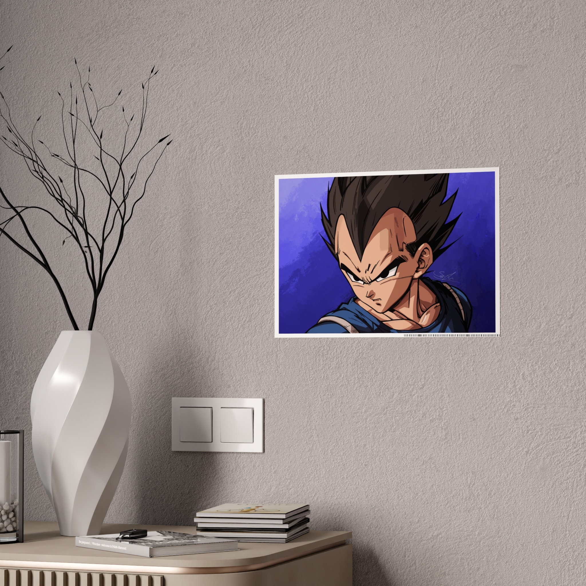 Vegeta Dragon Ball Z Print Gloss Poster - Etsy
