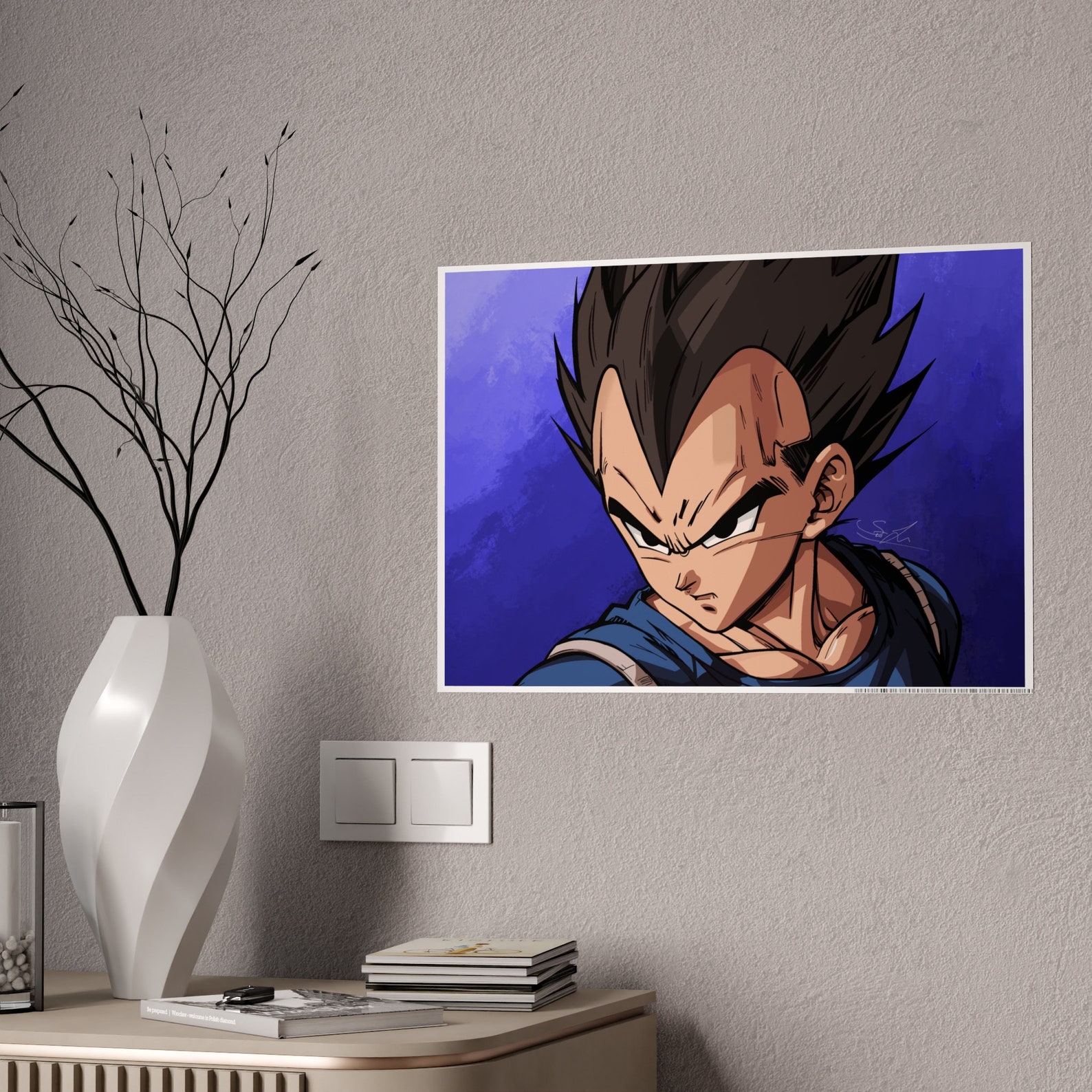 Vegeta Dragon Ball Z Print Gloss Poster - Etsy