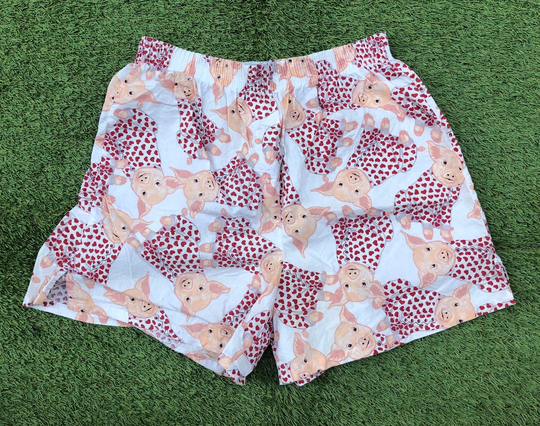 Vintage 1990’s Joe Boxer Girlfriend Sample Pig Print All Over Made in ...