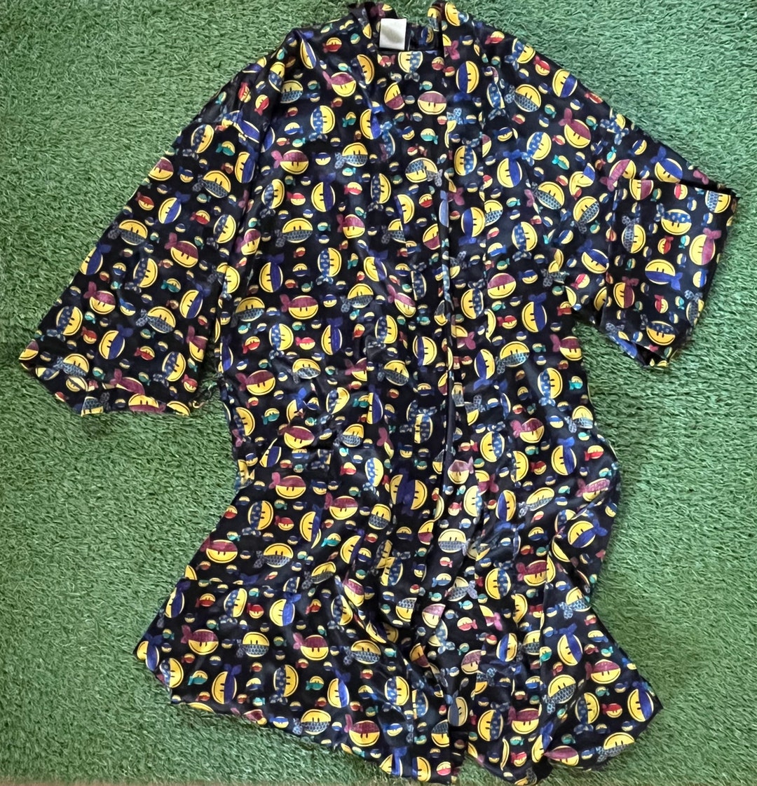 Vintage 1990’s Smiley Face All Over Print Made in Australia Medium Mens ...