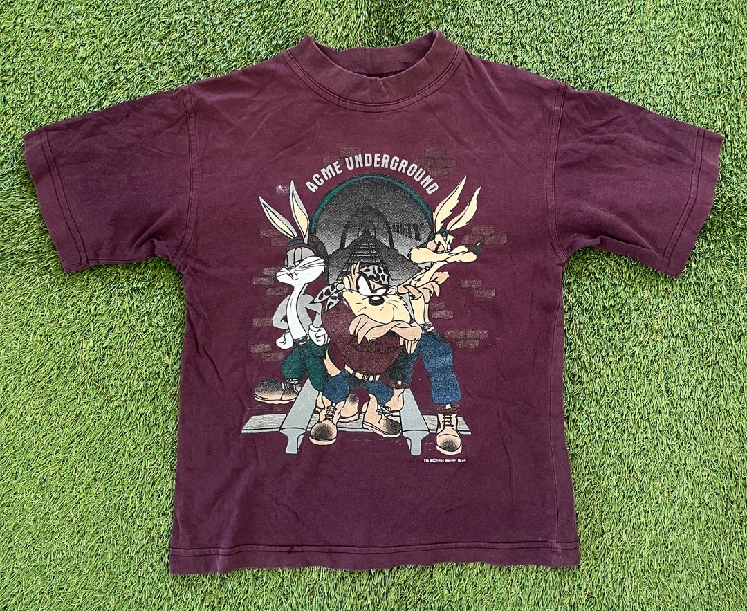 Vintage 1994 Acme Looney Tunes Double Sided Women’s XS Cartoon Graphic ...